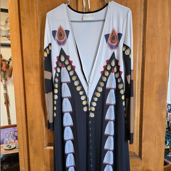 J. Okuma | Other | Jokuma Duster With Mother Of Pearl Buttons | Poshmark